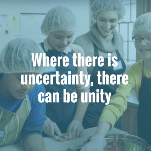 Where there is uncertainty, there can be unity.